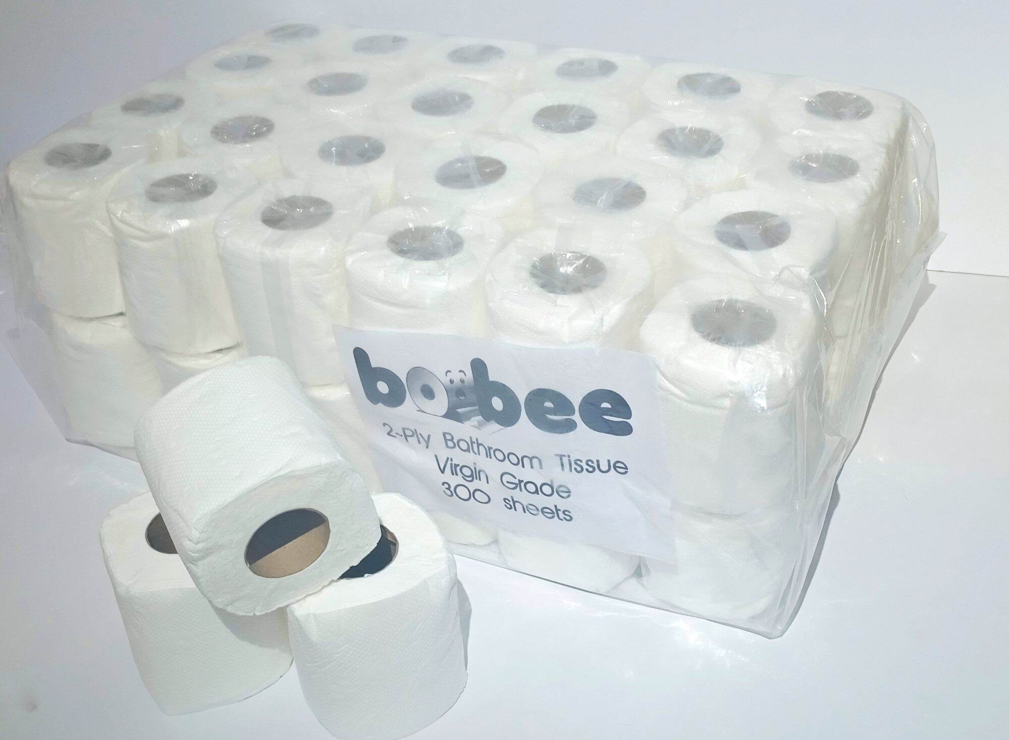 Bathroom Tissue 48Pieces, 2 ply . 300 sheets per roll. Virgin Grade ...