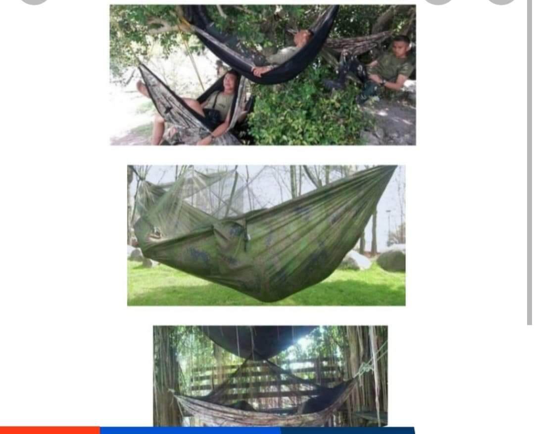 Hammock Military traveling Duyan Makapal (With Mosquito Net 7ft ...