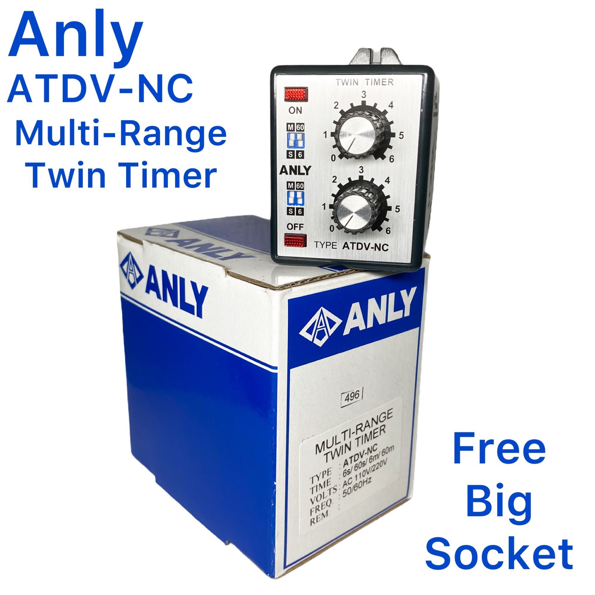 Anly ATDV-NC Multi Range Twin Timer With Free Big Socket | Lazada PH