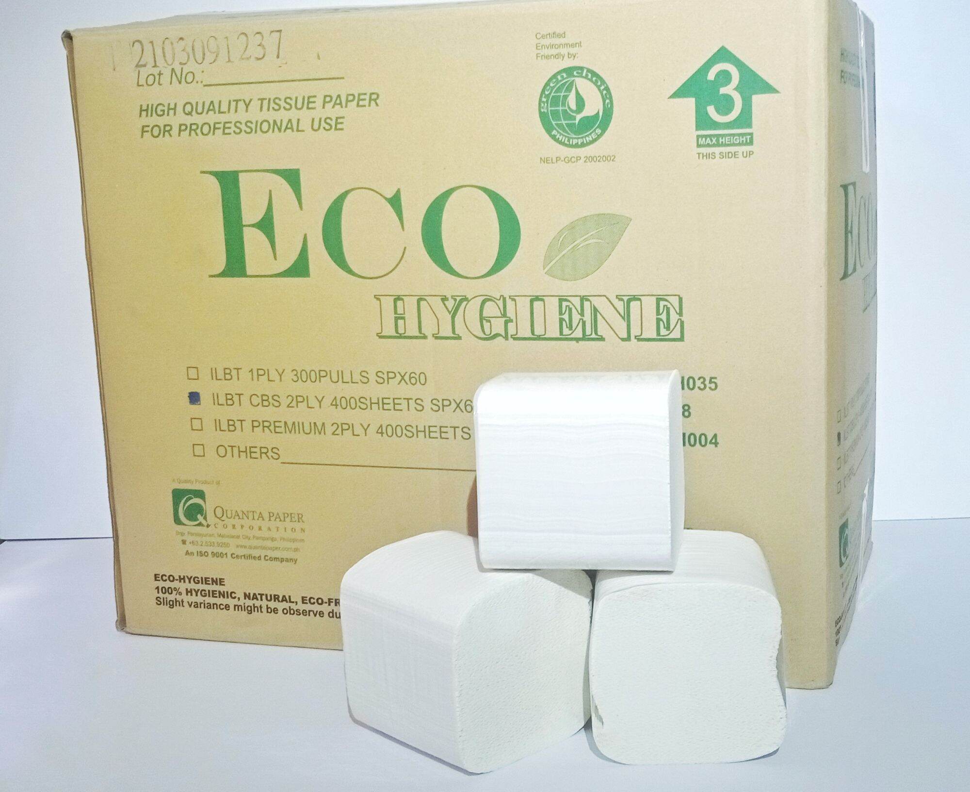 Interleave Bathroom Tissue/Pop-up tissue 2Ply, 1Box, 60packs ECO ...