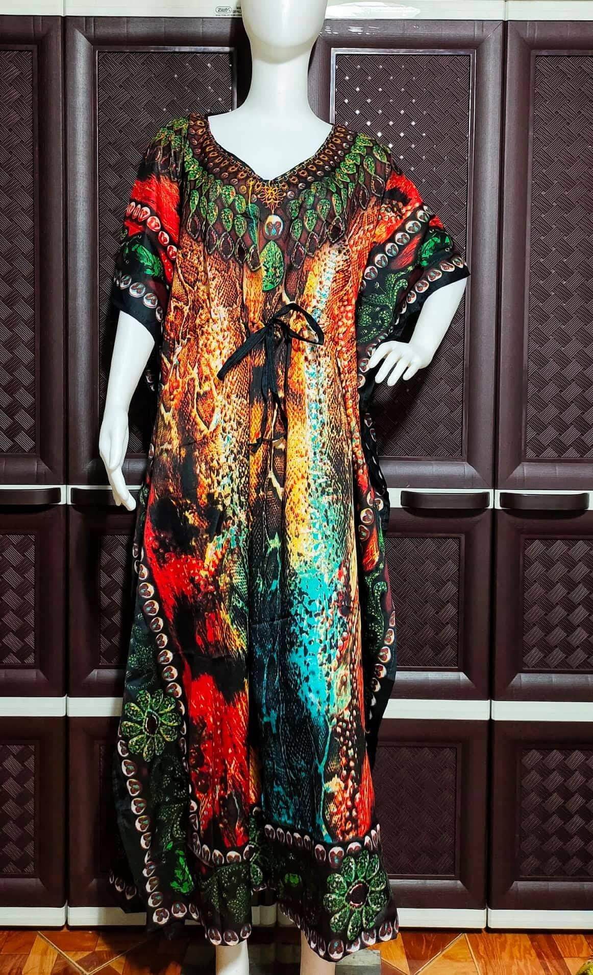 SILK BATIK DASTER DRESS KAFTAN THAILAND | Lazada PH
