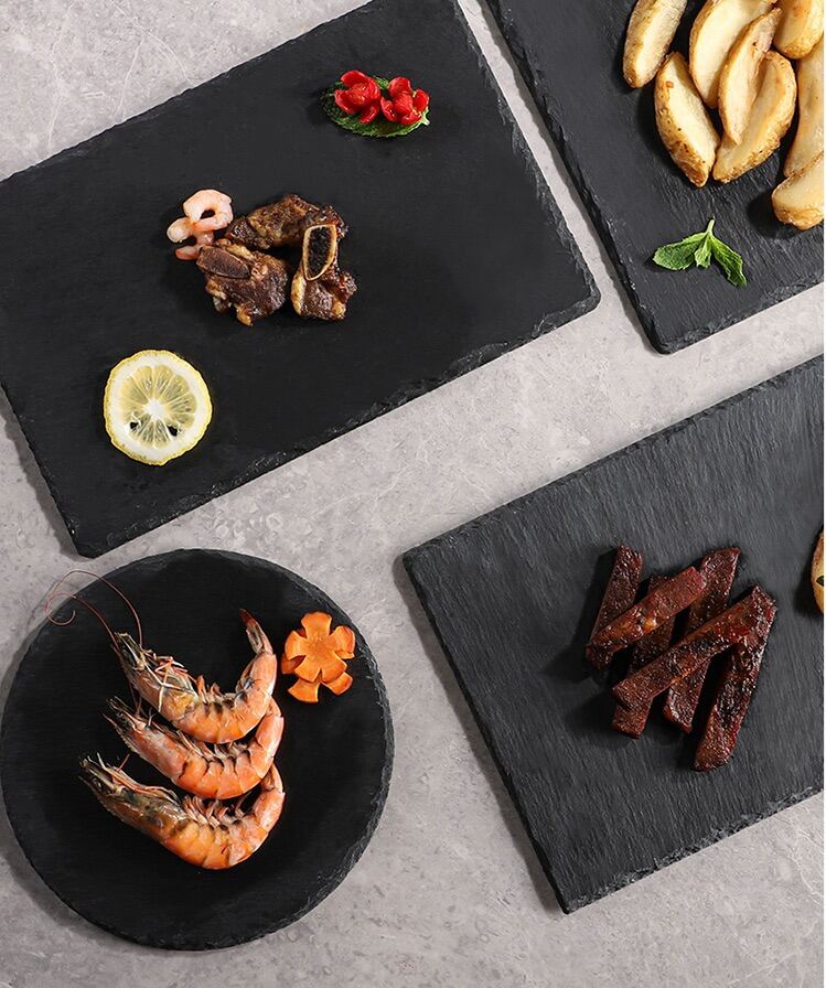 Rectangle Natural Slate Plate (30x20cm) | Lazada PH