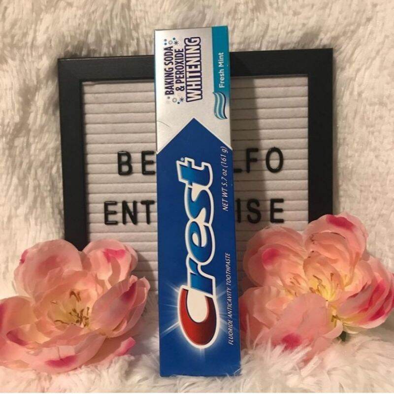 Crest Baking Soda & Peroxide Whitening Fluoride Anticavity Toothpaste (161g) | Lazada PH