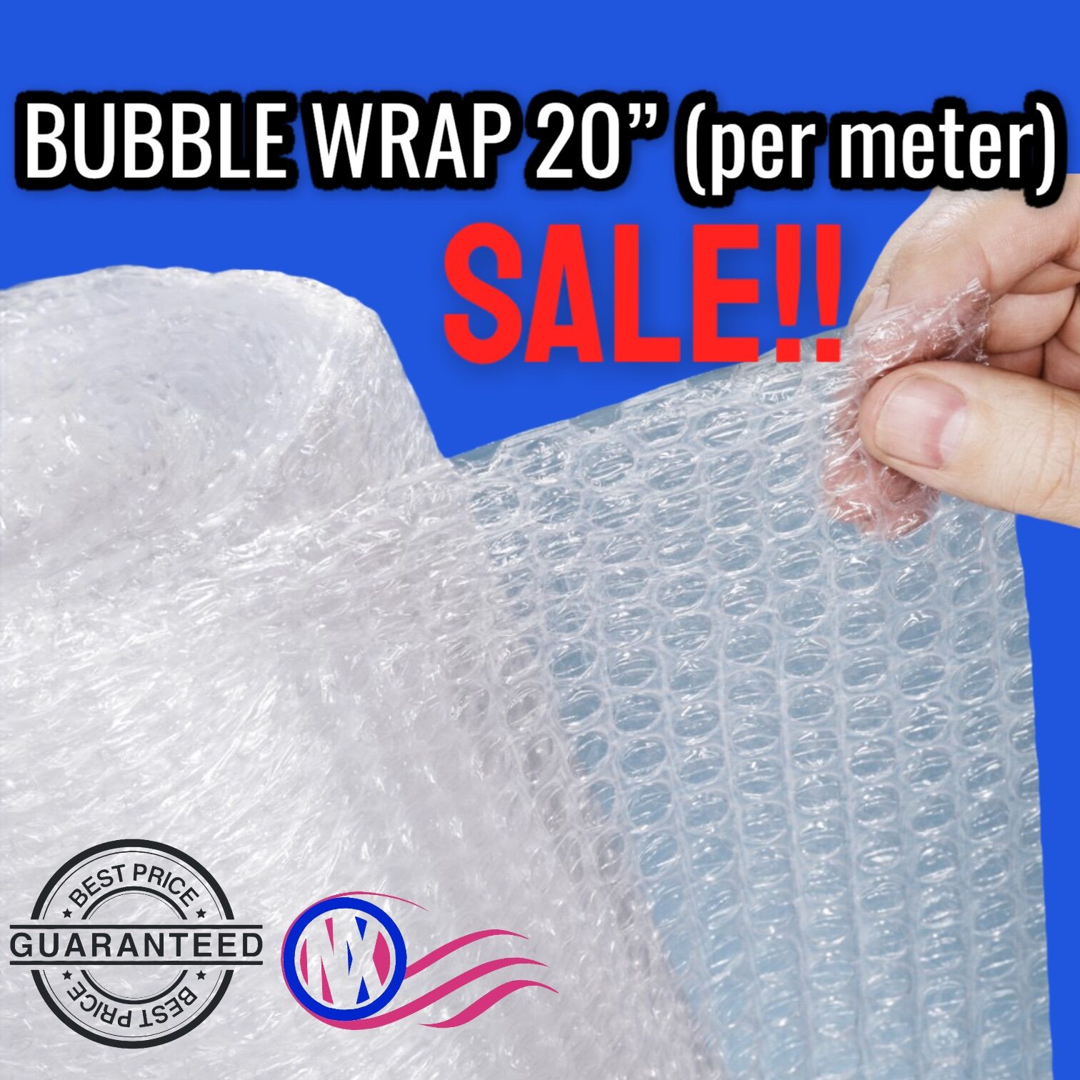 Bubble Wrap 20” (1meter)Clear x Sold per Metee | Lazada PH