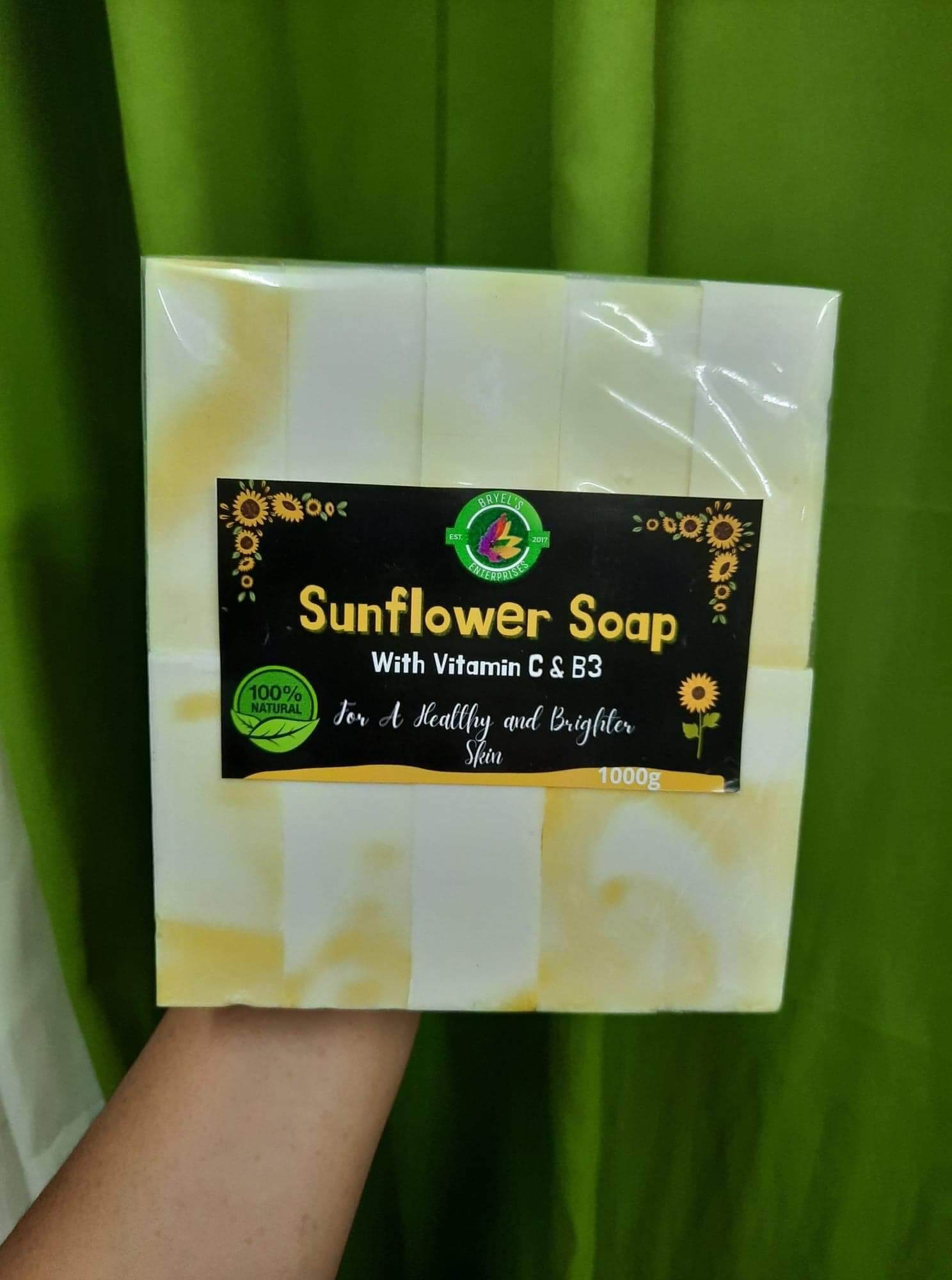 1 KILO SUNFLOWER SOAP WITH VITAMIN C AND VITAMIN B3(NIACINAMIDE ...