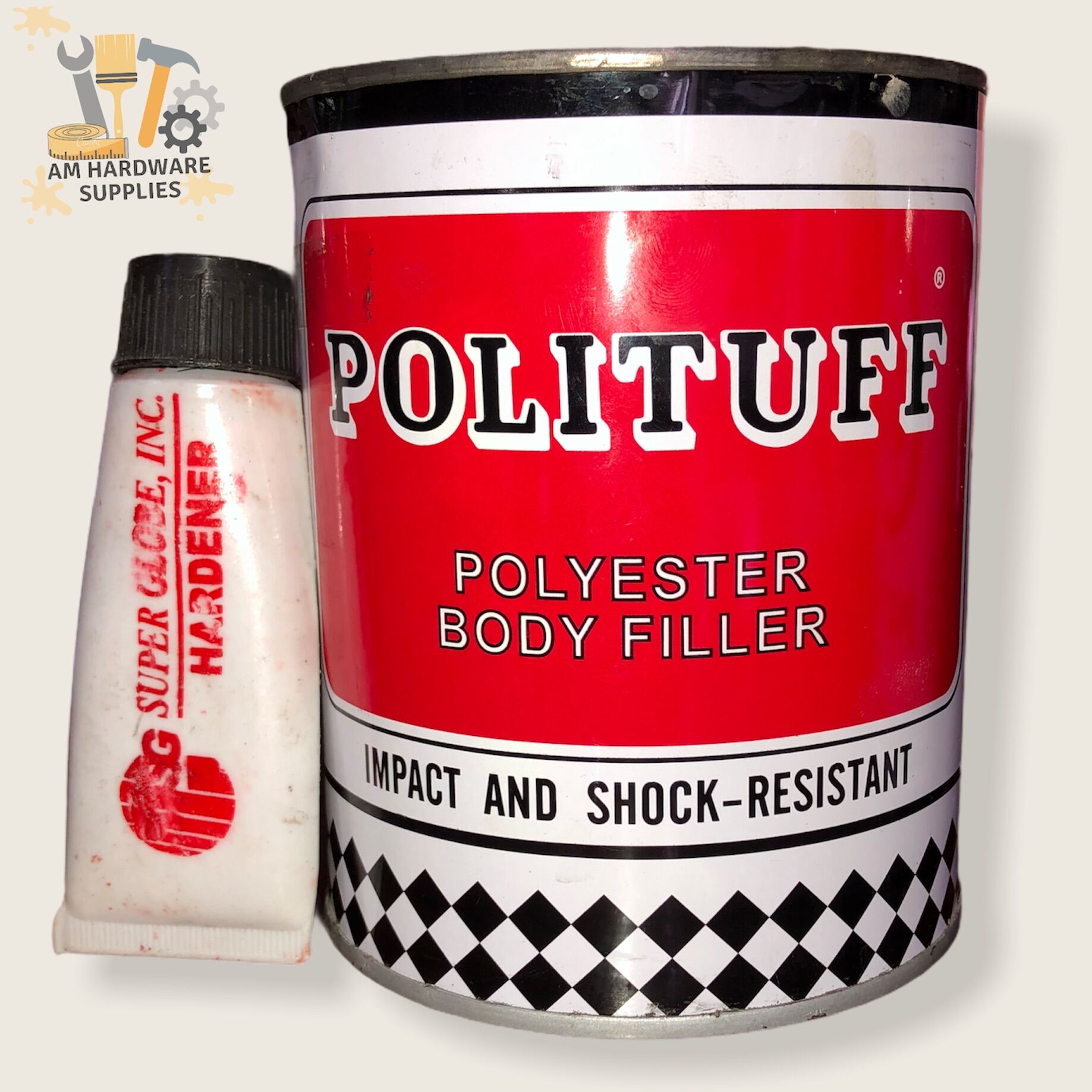 Polituff Polyester Body Filler 1 Litter with hardener | Lazada PH