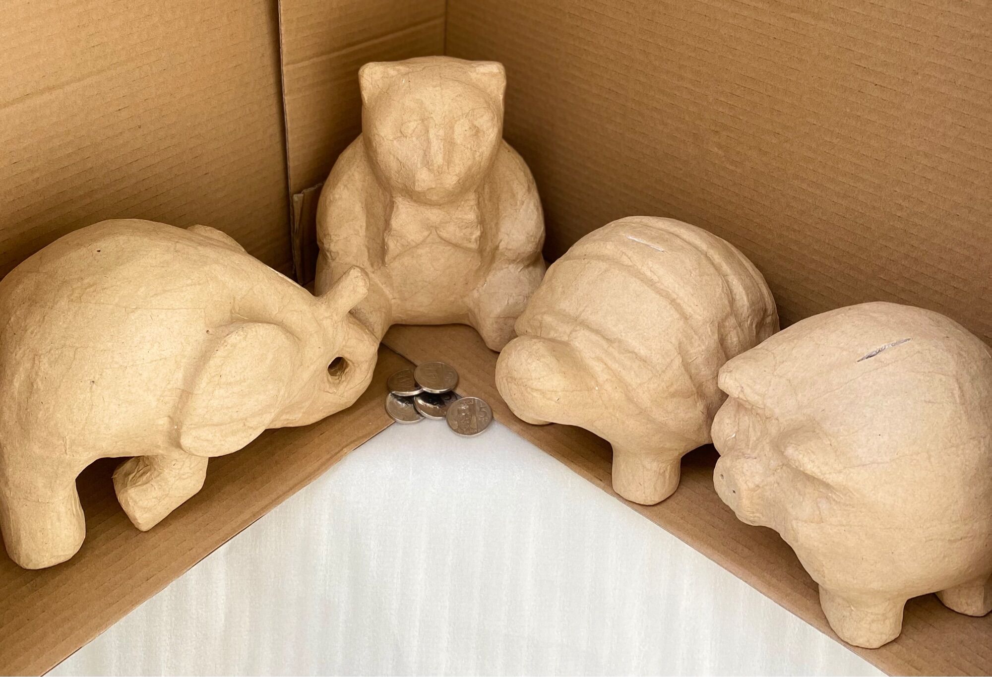 Animal Paper Mache Coin Bank | Lazada PH