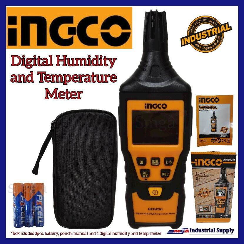 INGCO Digital Humidity & Temperature Meter HETHT01 | Lazada PH
