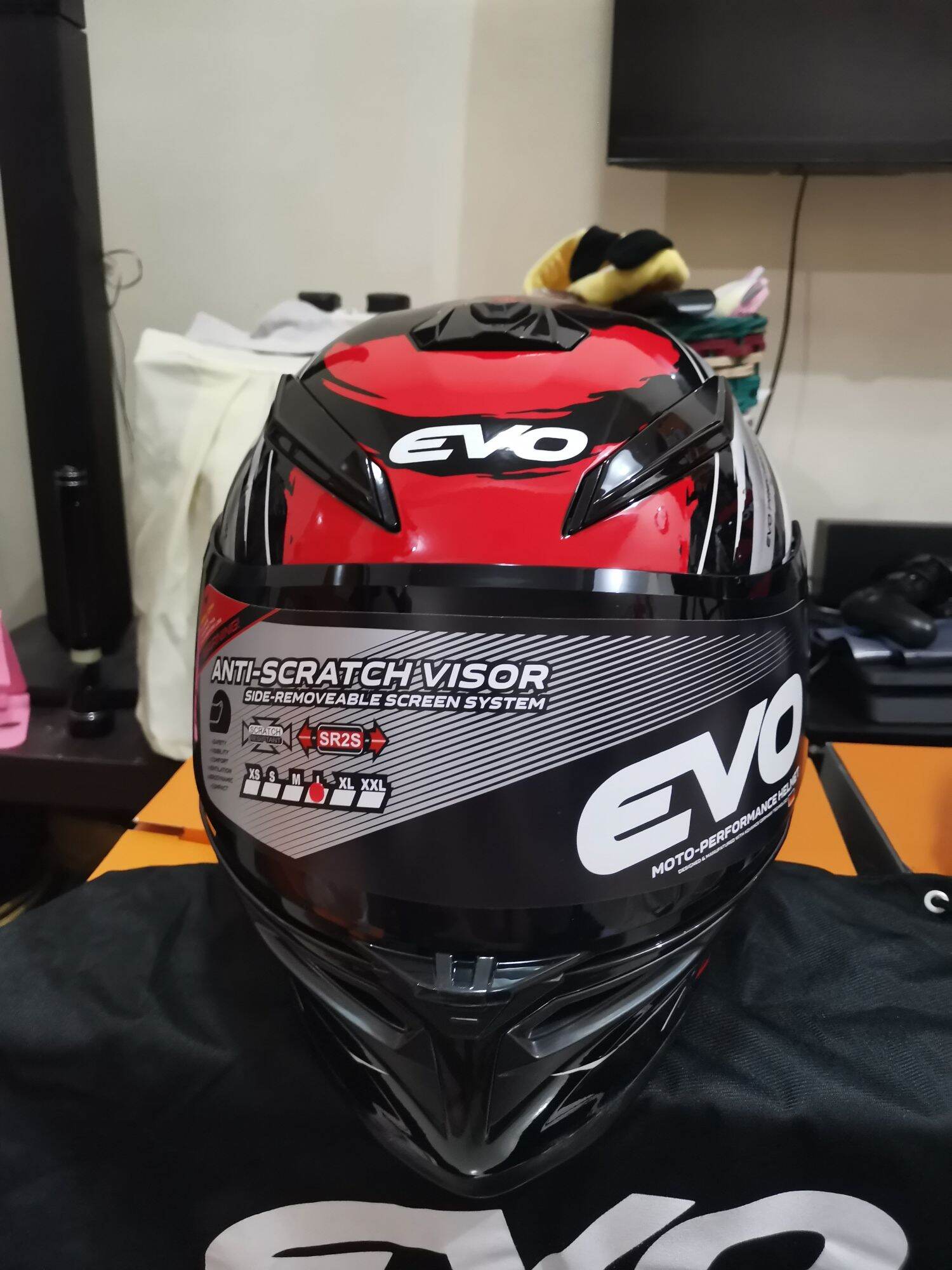 EVO HELMET GSX-3000 KATANA GRAY/RED | Lazada PH
