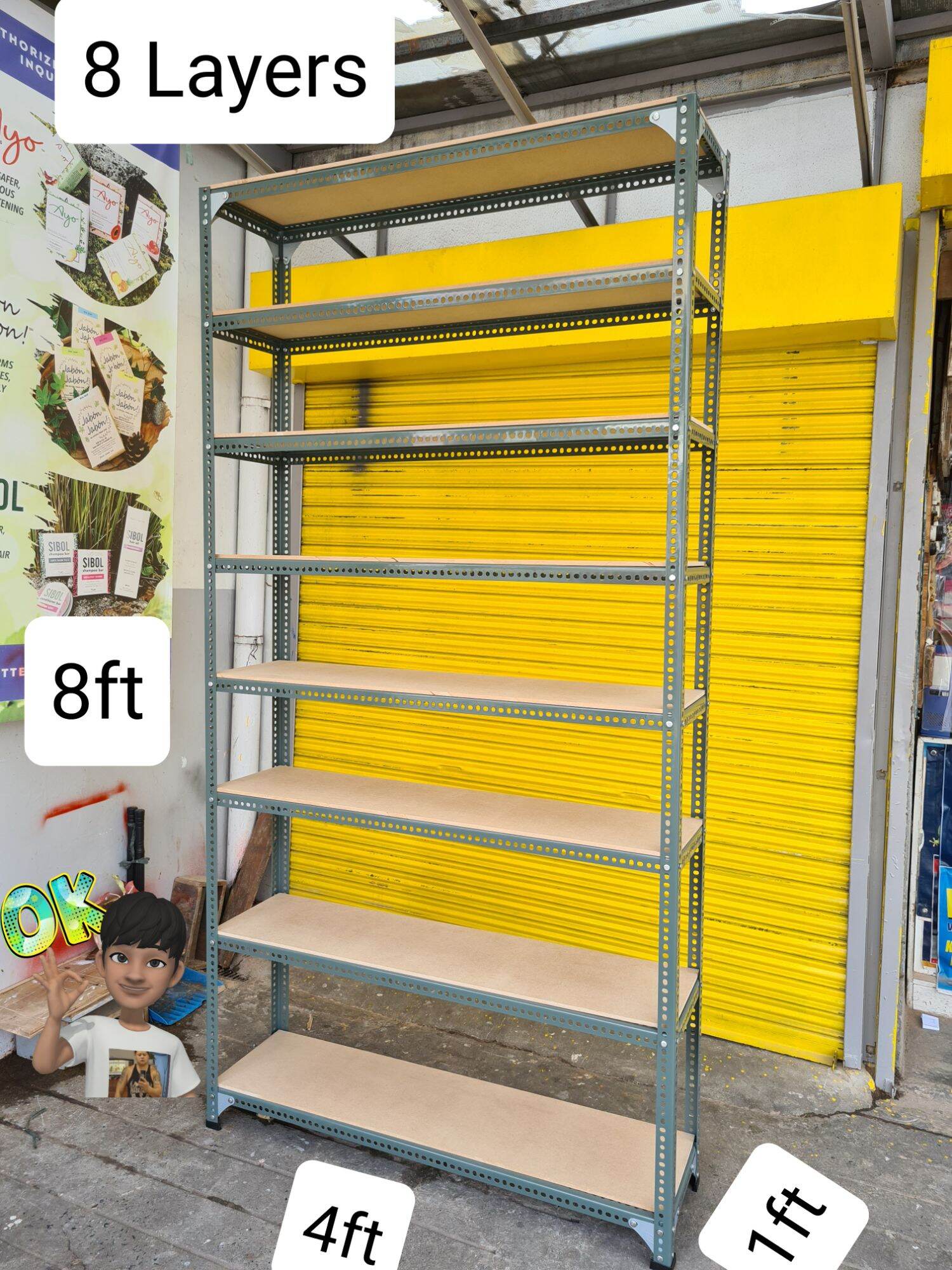 Storage Racks 8ft x 4ft x 1ft - 8 Layers | Lazada PH