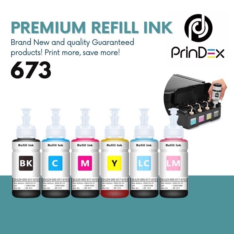 70ML Premium 673 Dye ink for epson 673 L800 L801 L805 L810 L850 L1800 L ...