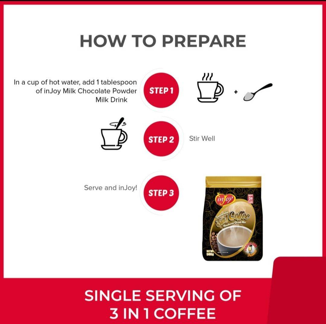 Injoy Coffee 3n1 Flavor Powder Drink 500G | for Vendo Machine ...