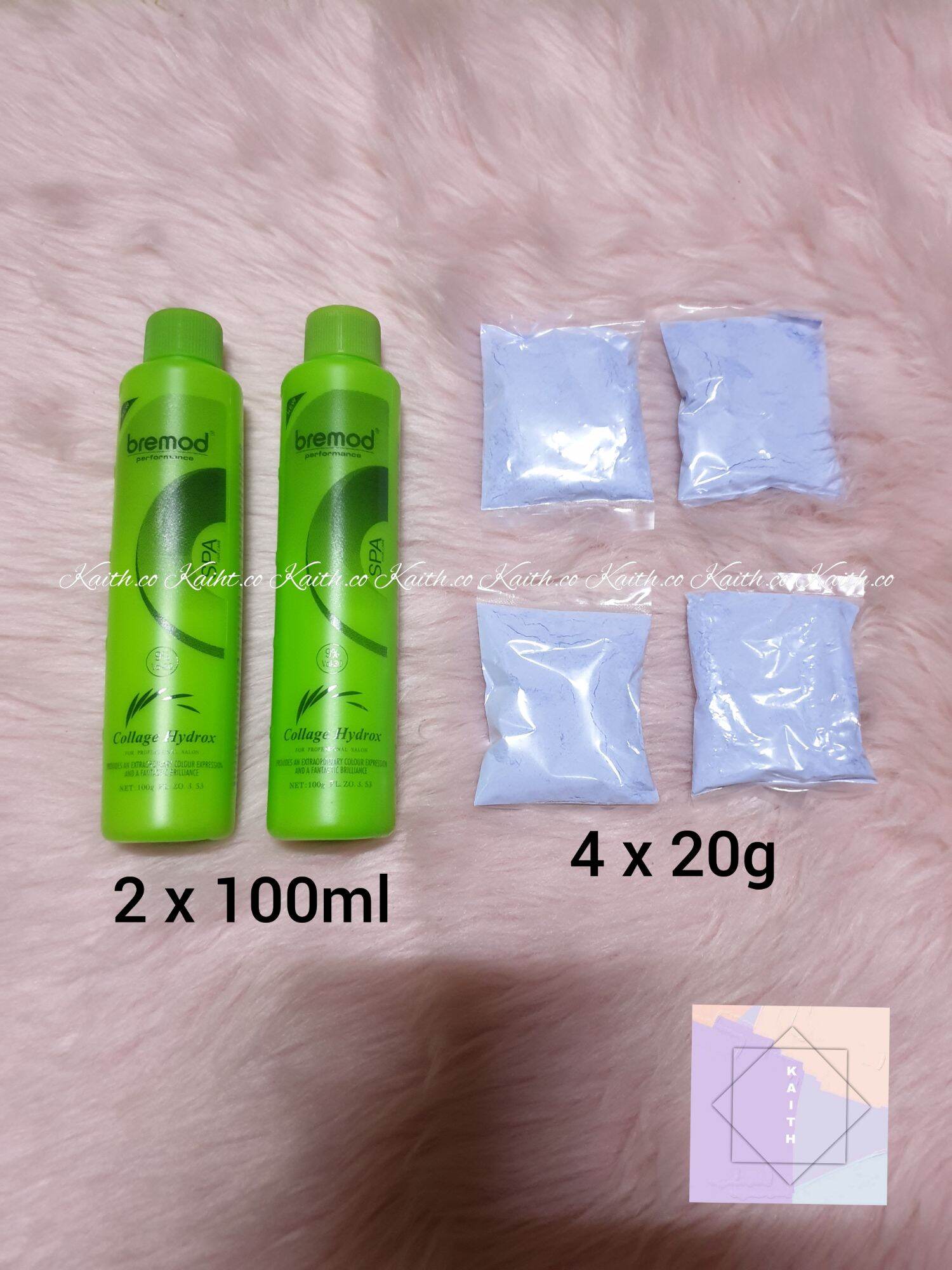 bleach set 20g/40g/60g/80g colisi bleach powder w/ bremod 100ml ...