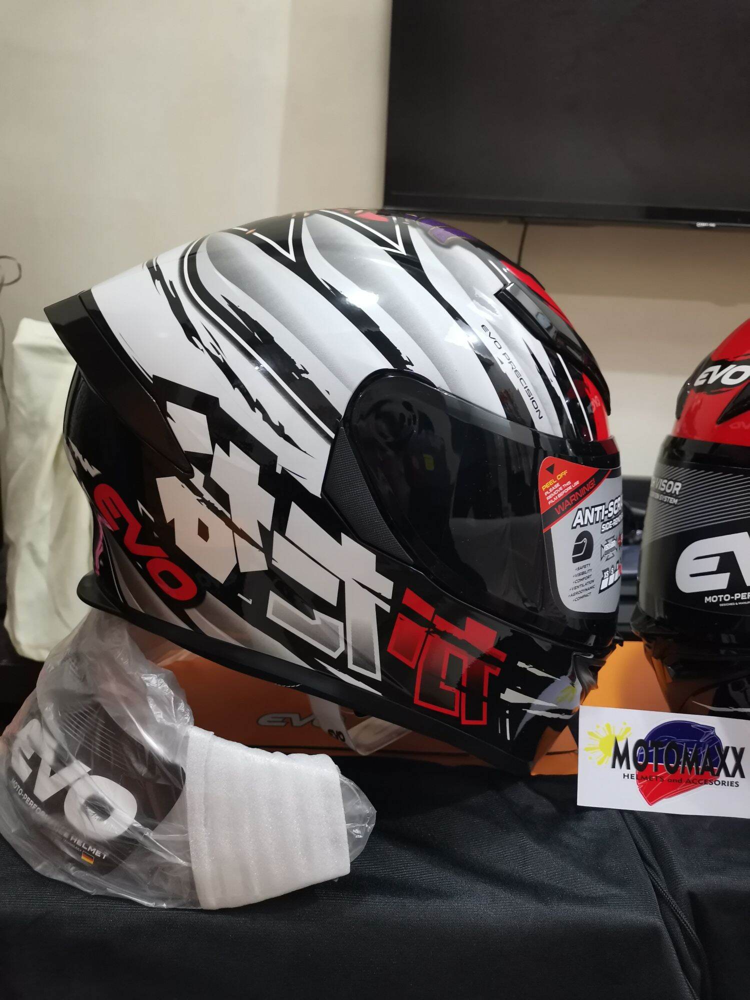 EVO HELMET GSX-3000 KATANA GRAY/RED | Lazada PH