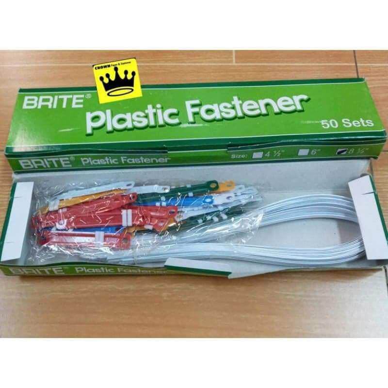 1 box Plastic Fastener Long size: 8 1/2 50 sheets | Lazada PH