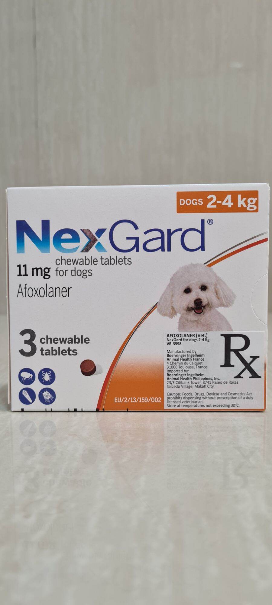 NEXGARD TABLET 2-4KILOGRAMS 1 BOX(3 TABLET) | Lazada PH