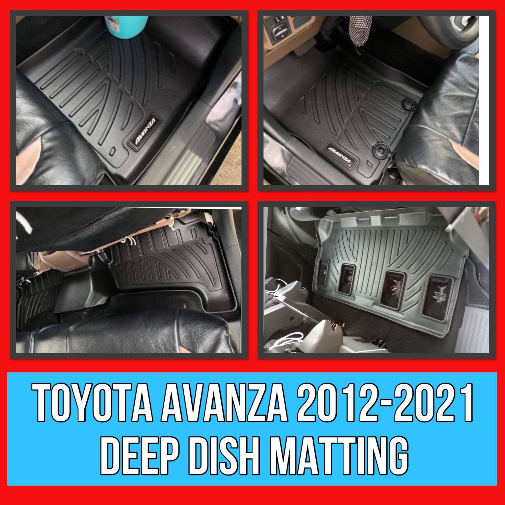 TOYOTA AVANZA 2012-2021 DEEP DISH MATTING | Lazada PH