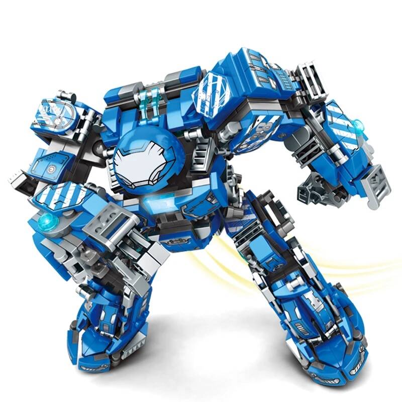 Superheroes Mecha Building Blocks Toys for Boys Super Armor Robot Model ...