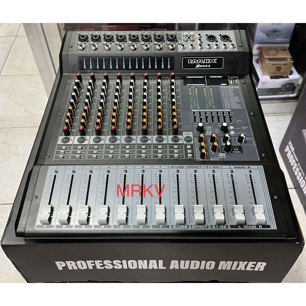 Imix XMAN-8 8" Channel Professional Audio Mixer with 256 DSP Digital ...