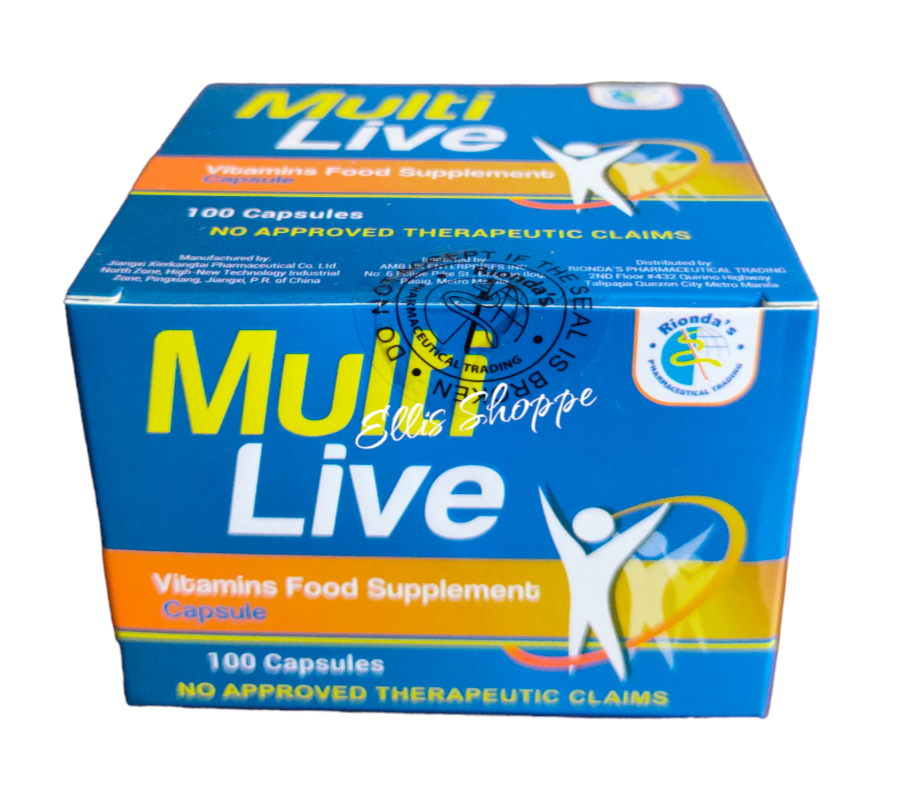 MULTILIVE Vitamins Food Supplement 100 Capsules | Lazada PH