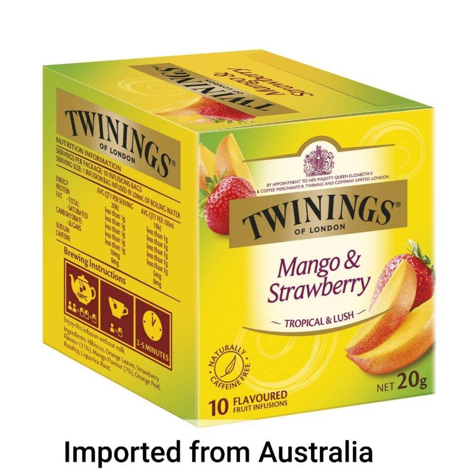 Twinings Mango & Strawberry Tea Bags 10pk | Lazada PH