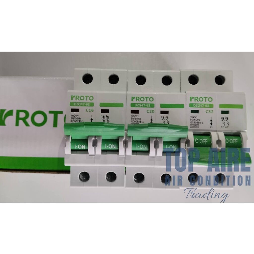 ROTO MINIATURE CIRCUIT BREAKER(16amp,32amp,20amp) | Lazada PH