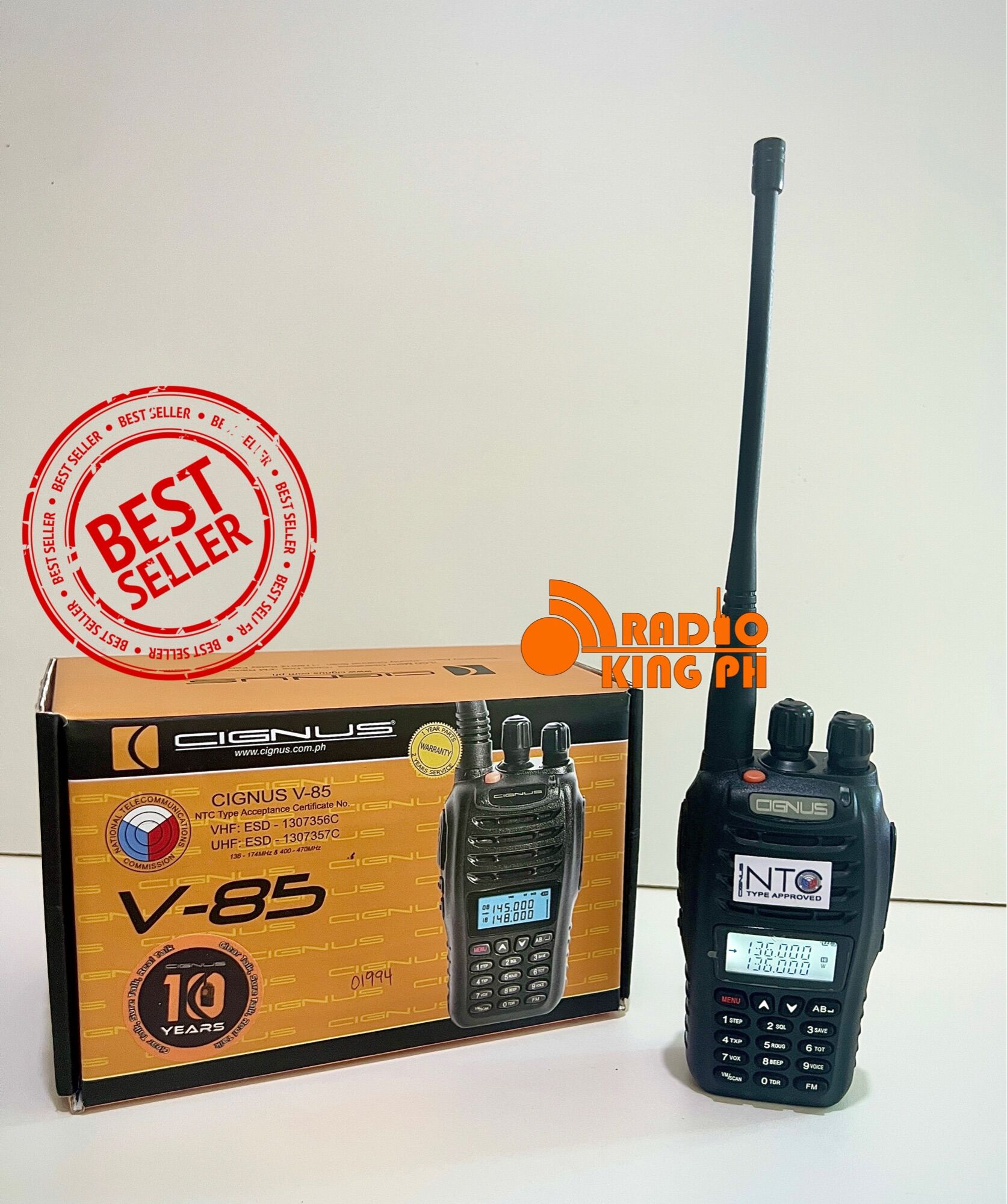 CIGNUS V85 DUAL LINER VHF/UHF 2000mah Battery Twoway radio | Lazada PH
