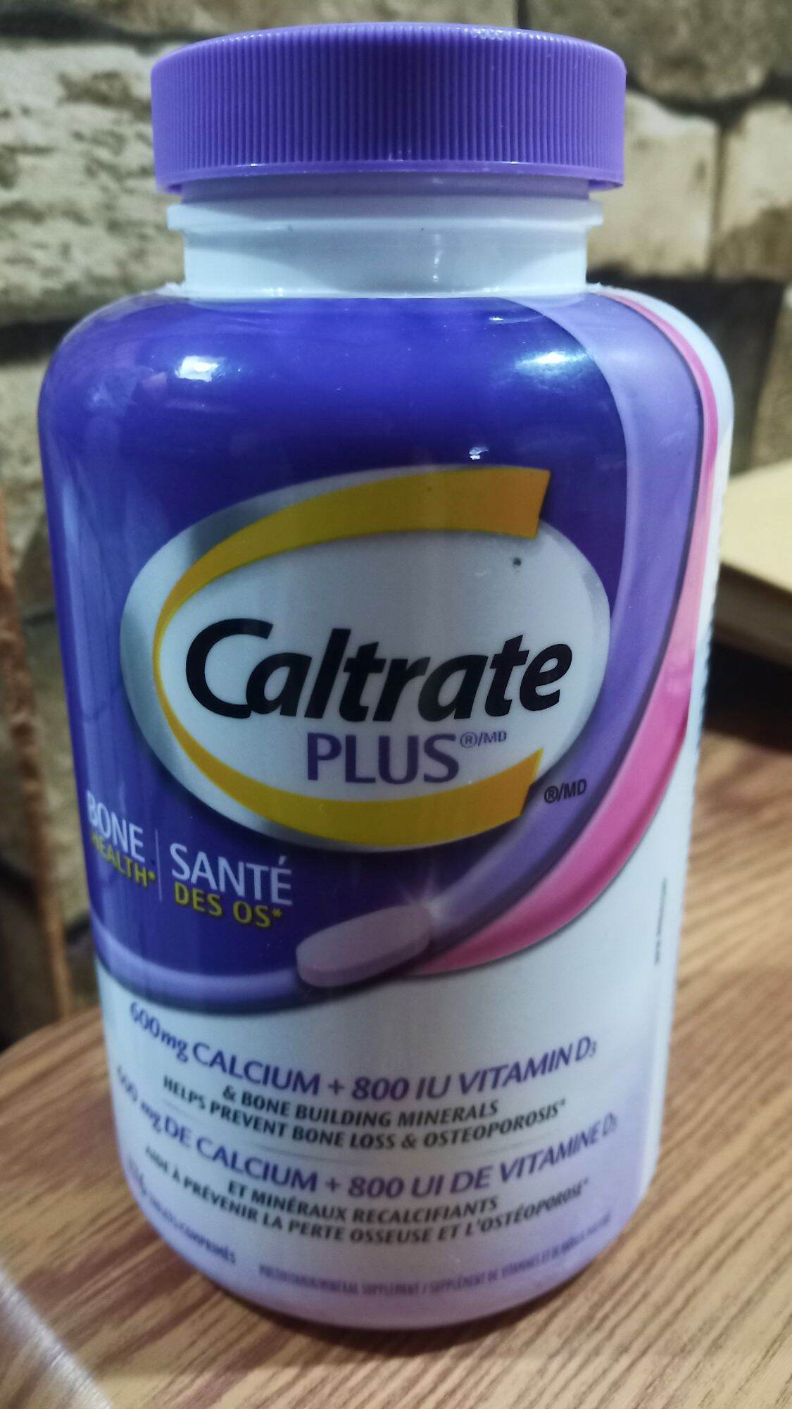 Caltrate Plus 600mg Calcium+800 IU VitaminD3 original from Canada ...