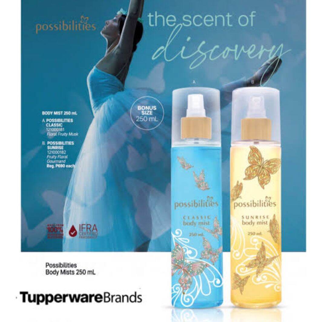 TUPPERWARE POSSIBILITIES BODY MIST 250ML | Lazada PH