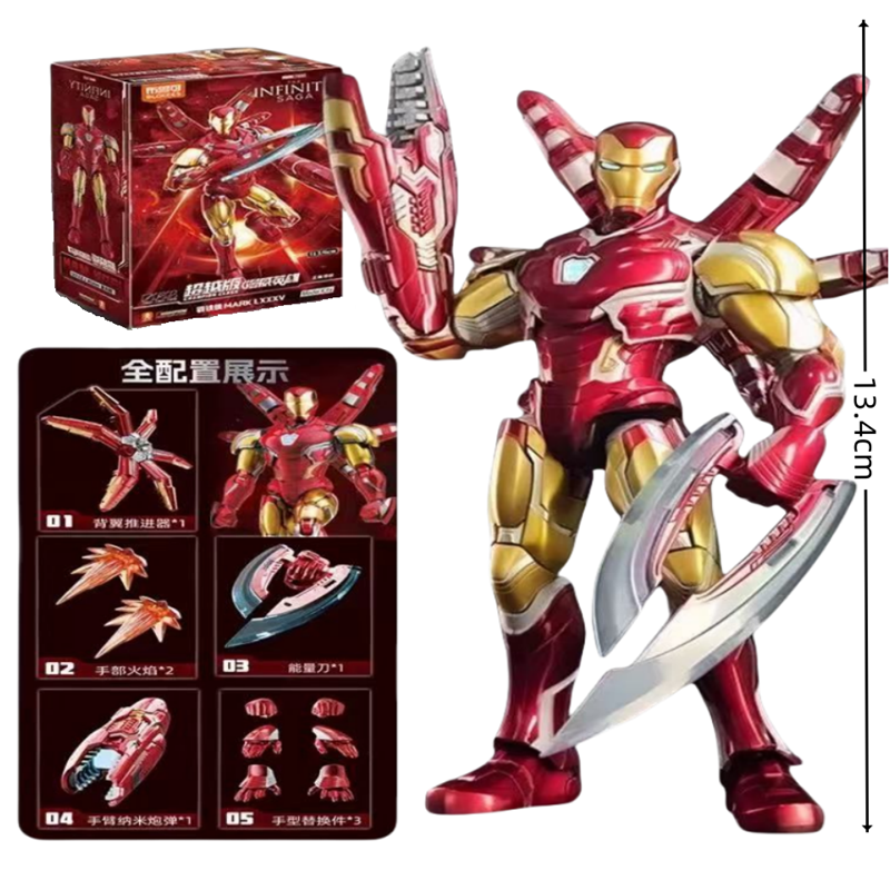 New Blokees Avengers Thor Iron Man Mk85 Building Block Assembled Toys Action Figure Moveable ...