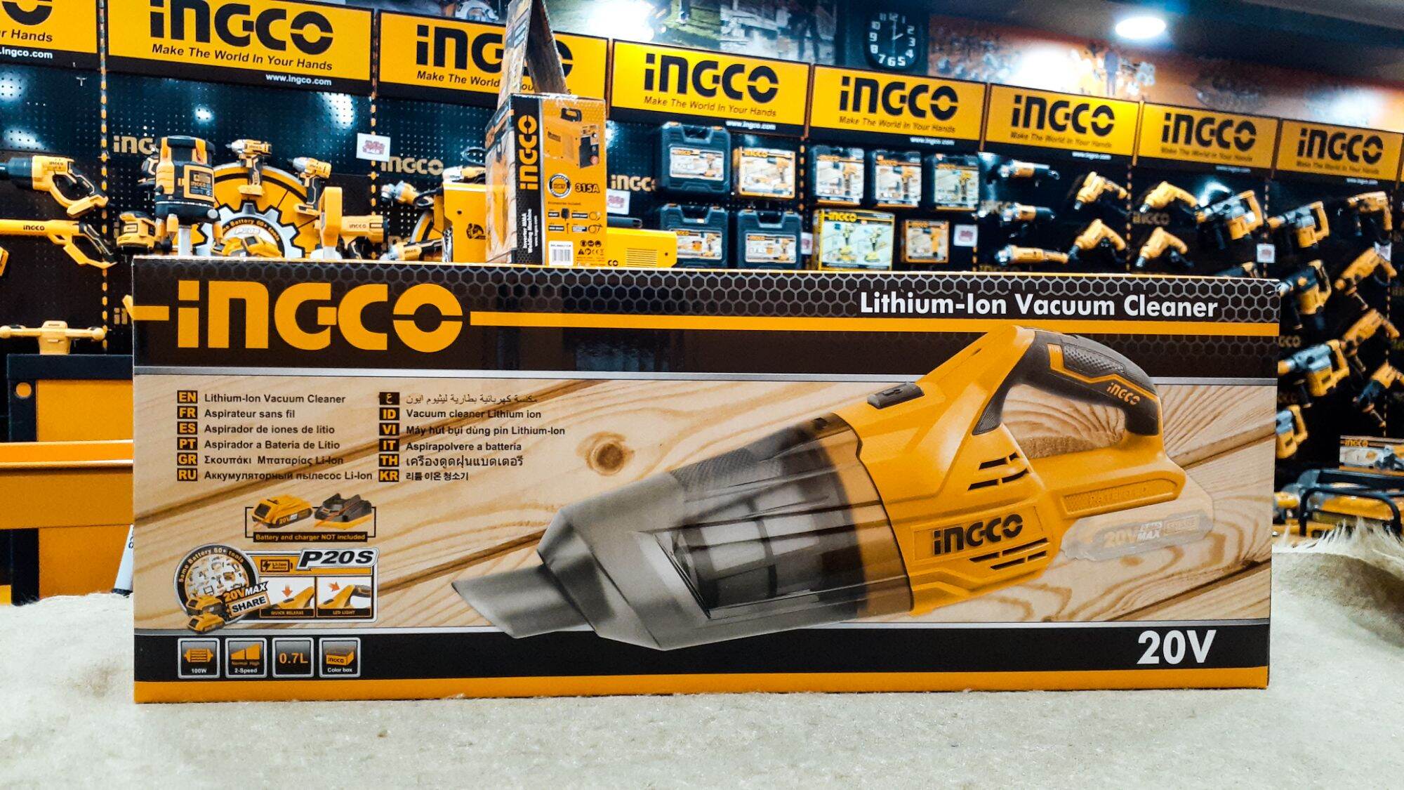 INGCO Li-Ion Vacuum Cleaner 20V