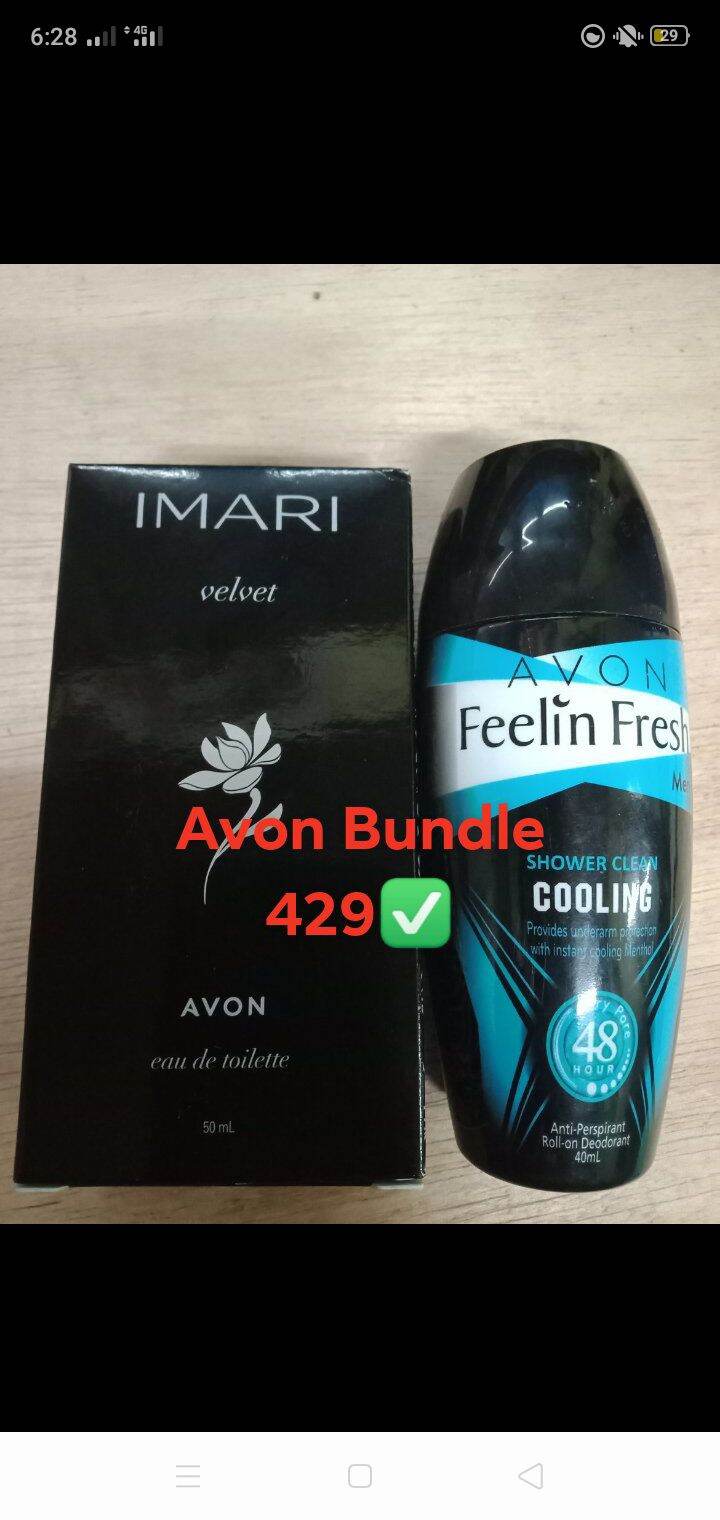 Avon bundle ,imari velvet, Feelin fresh roll-on | Lazada PH