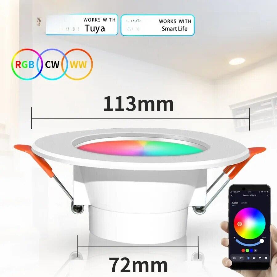 Tuya Smart Bluetooth Speaker Light Alexa Voice Control Full Color ...