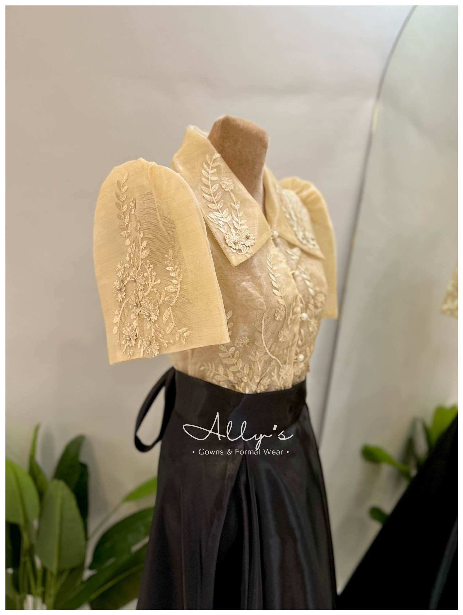 Modern Filipiniana Organza Top | Lazada PH