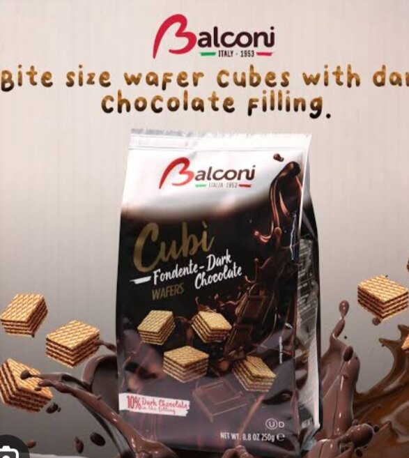Balconi Cubi Wafer Fondente Dark Chocolate (250g) | Lazada PH