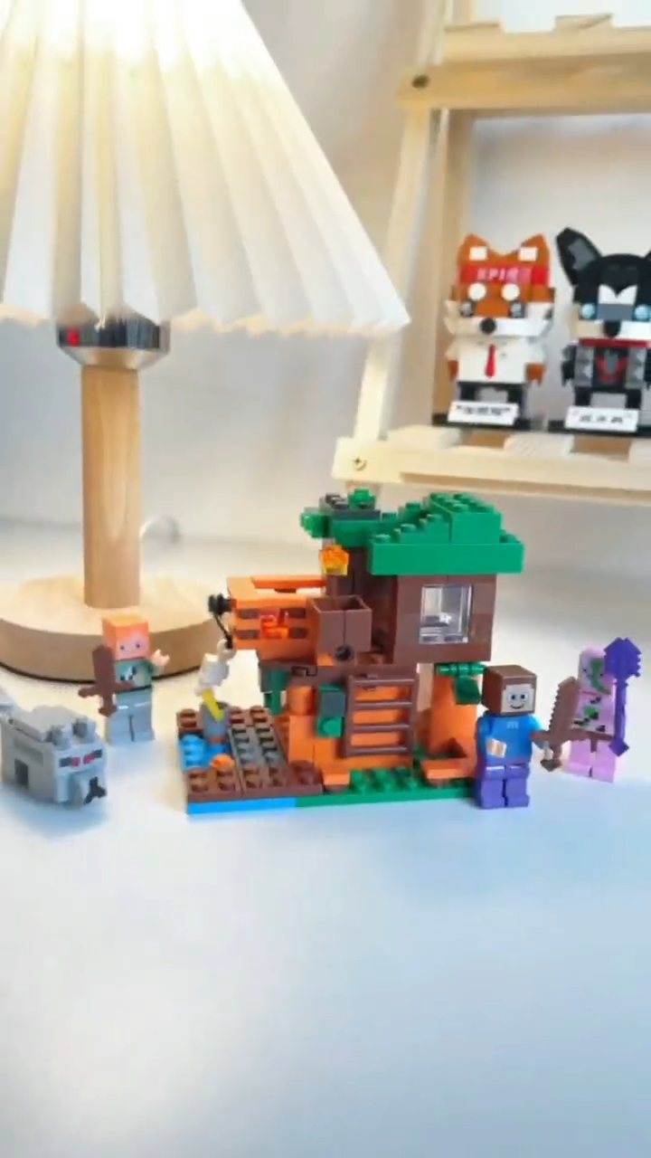 Building Blocks Toys My World Set Tree House Field Farm Building ...