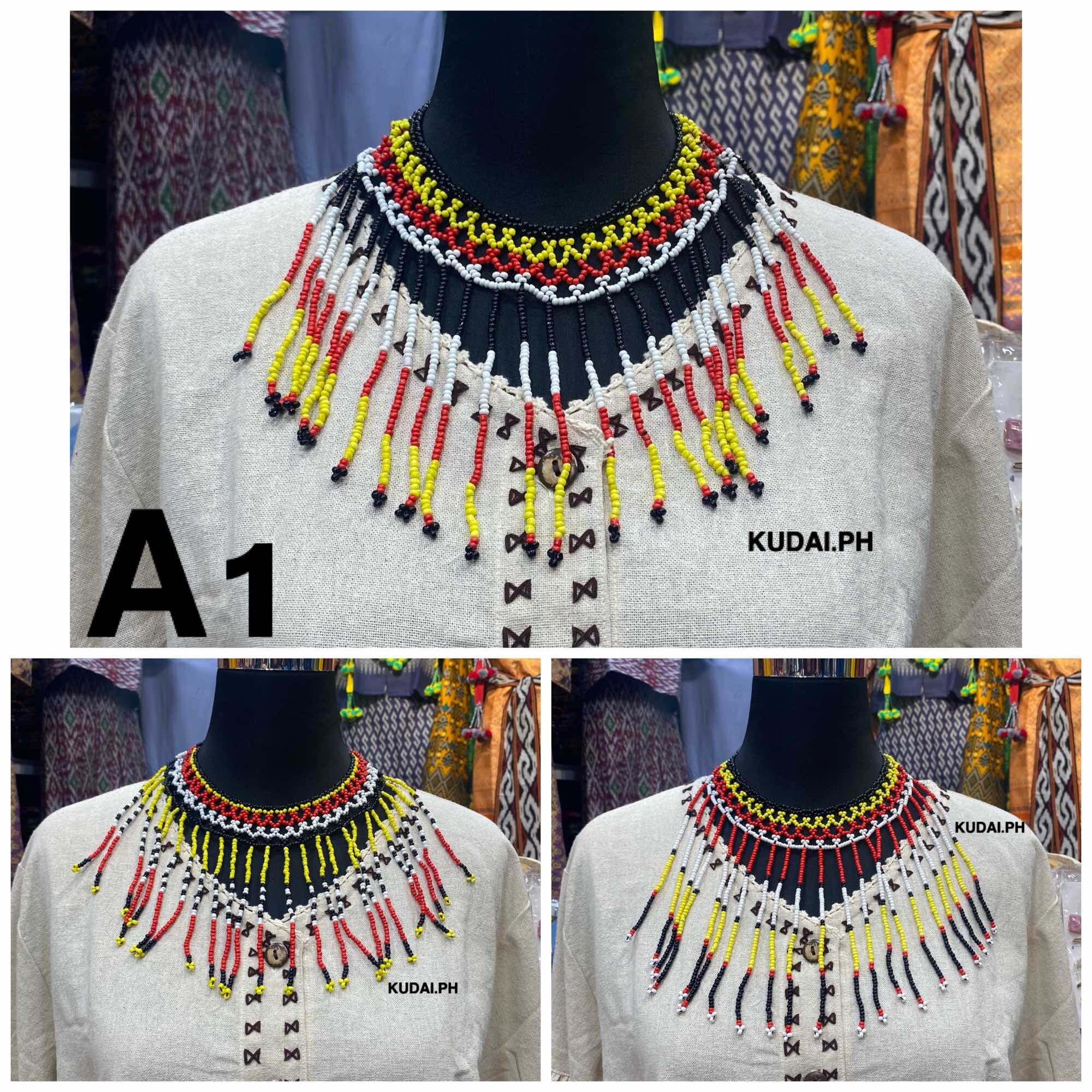 ETHNIC T-BOLI ACCESSORIES SETS | BEADED HEADRESS AND NECKLACE ...