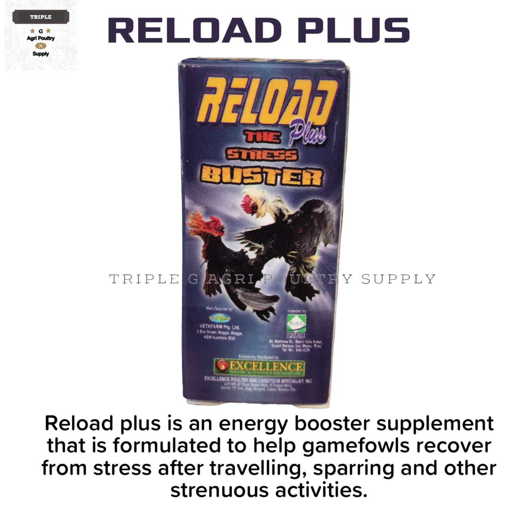 RELOAD PLUS for gamefowl 5ml | Lazada PH