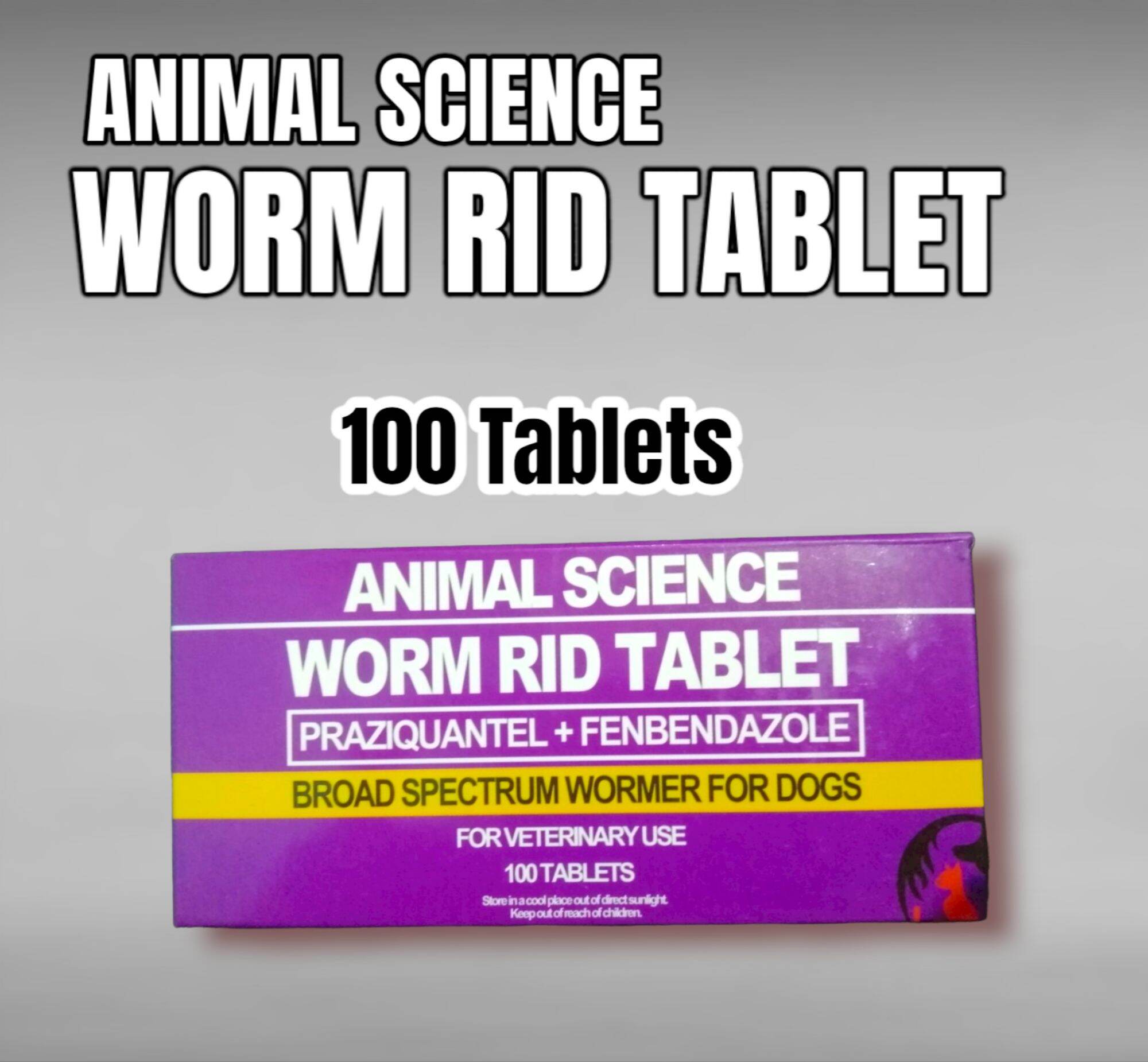 Wormrid Tablet (Sold Per Box 100 tablet + 100pcs Sticker) | Lazada PH