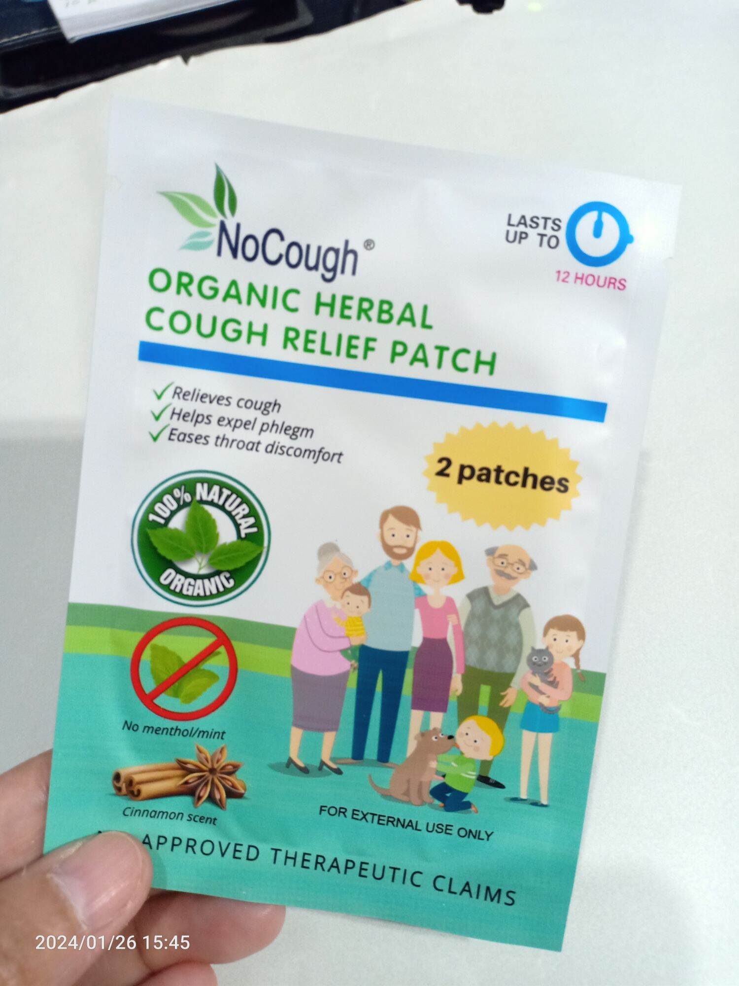 Cough Relief Patch 6 Sachet (12 Patch) | Lazada PH