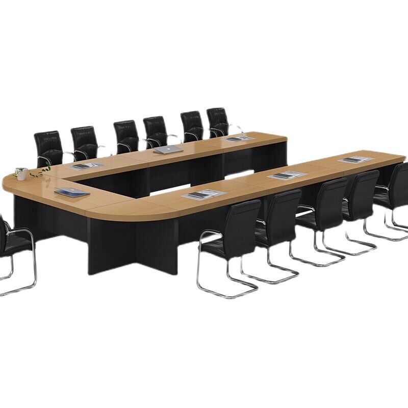 Creative Conference Table U-Shaped Long Square Training Table and Chair ...