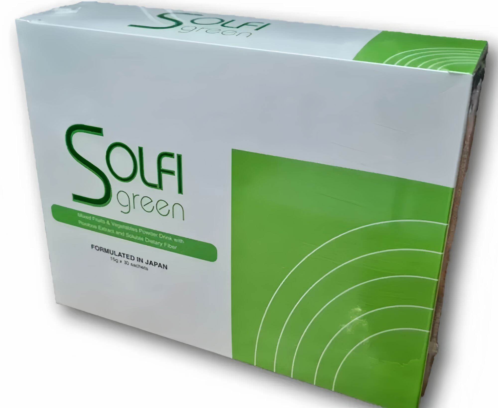 Solfi Green Mixed Fruits and Vegetables Powder Drink Box of 30 Sachets ...