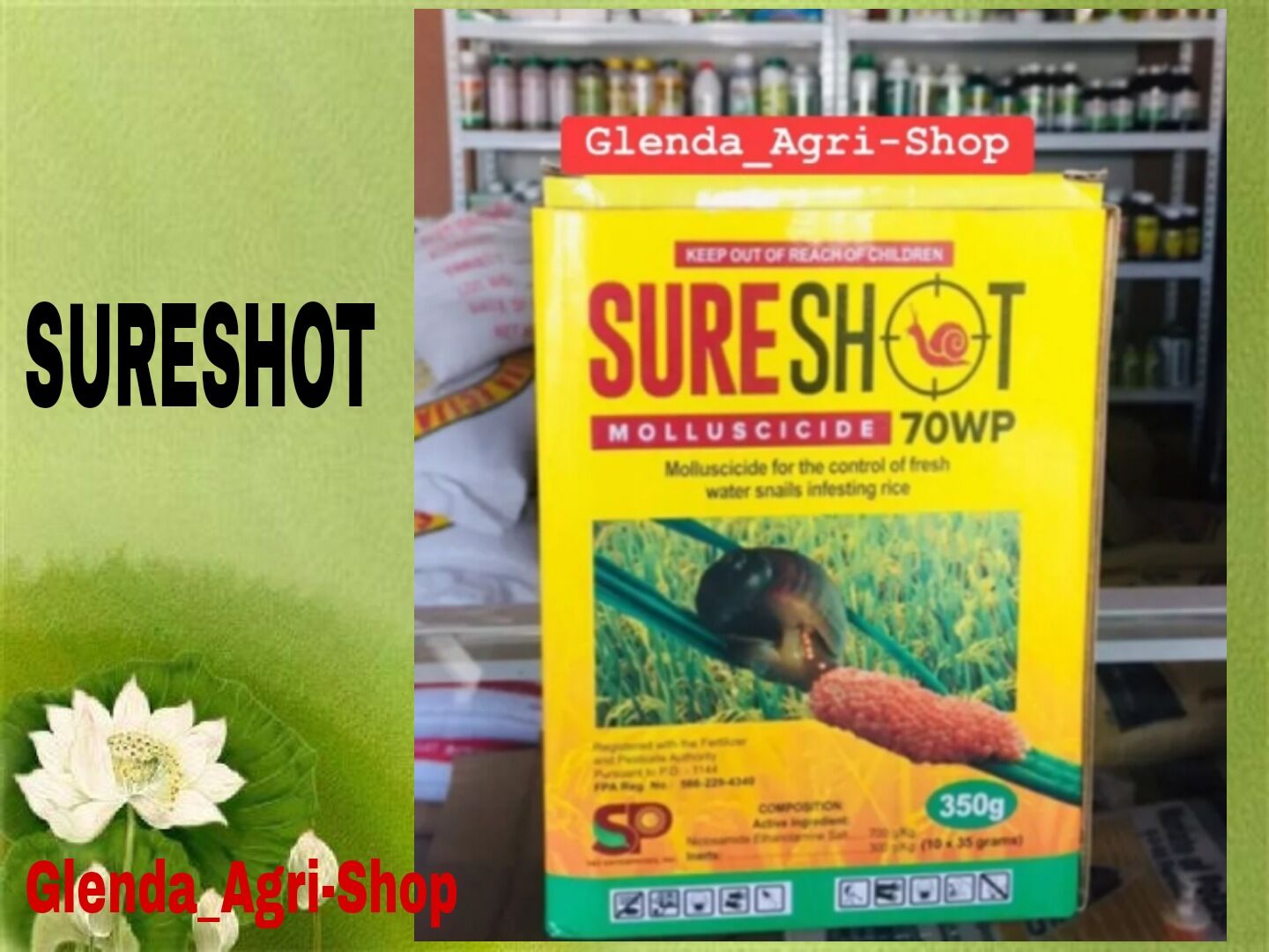 SURESHOT MOLLUSCICIDE 70WP ( 10 x 35 grams ) | Lazada PH