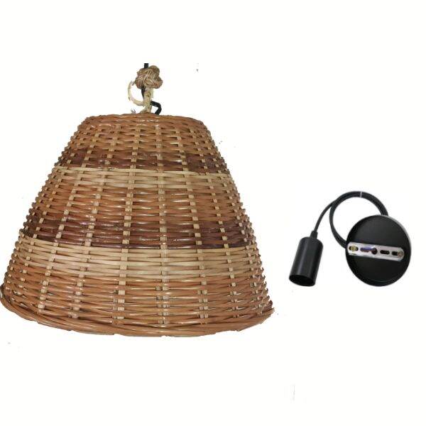 Handmade Native Rattan(Uway) Umbrea Pendant Lamp Chandelier Boho ...