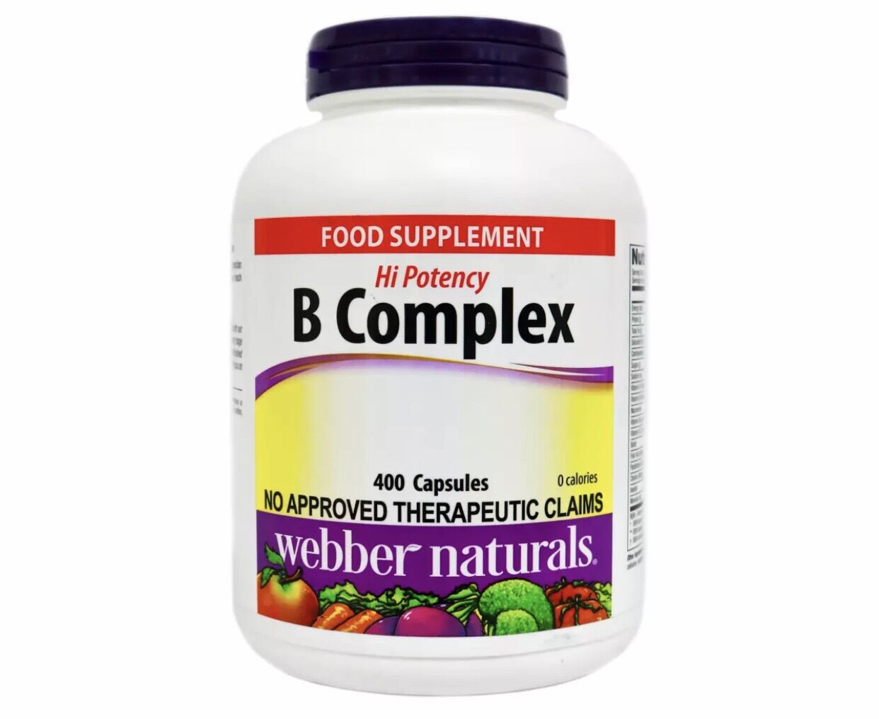 Webber Naturals Hi Potency B Complex 400 Capsules | Lazada PH