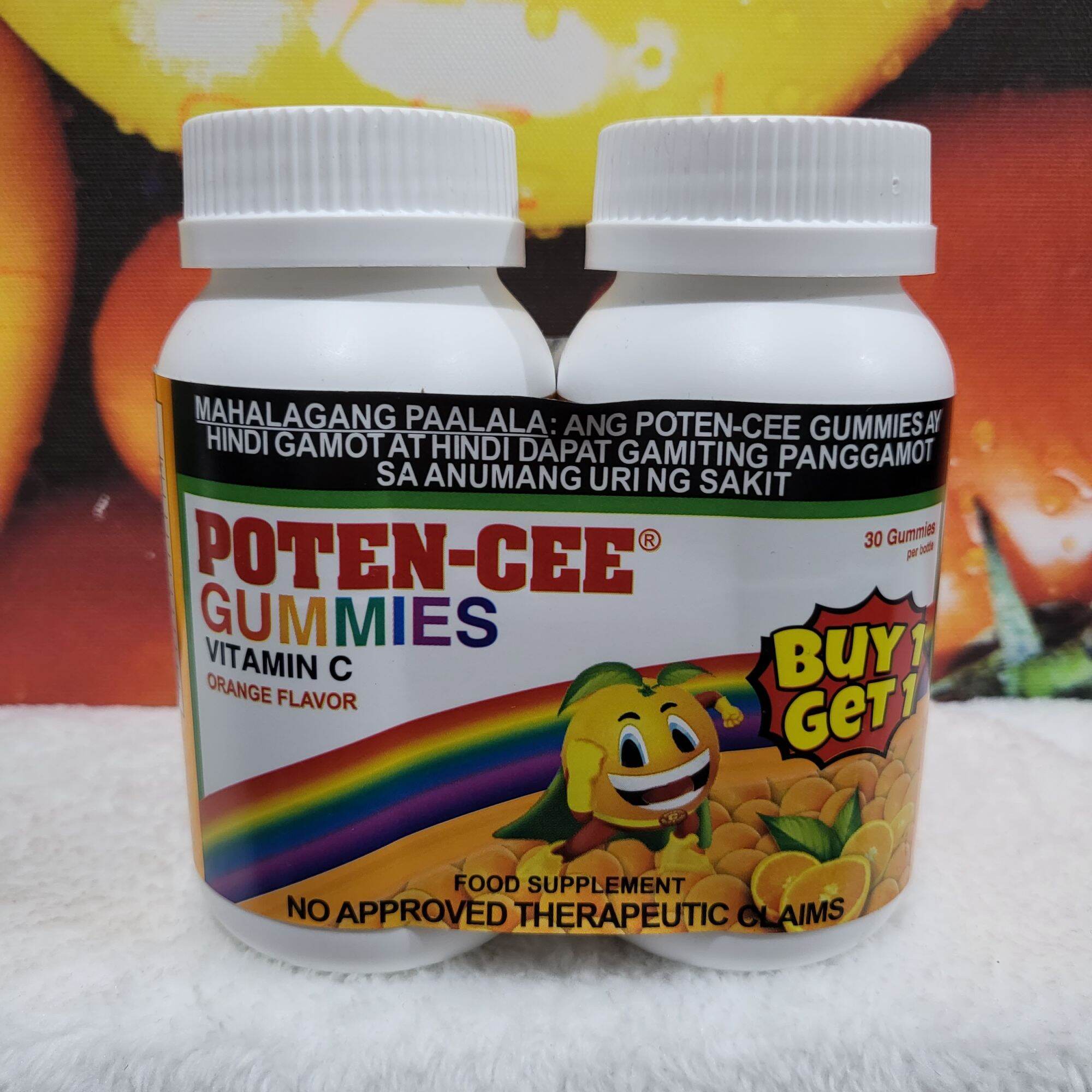 Buy1Take1 Poten-Cee Gummies Vitamin C Orange Flavor 30gummies | Lazada PH