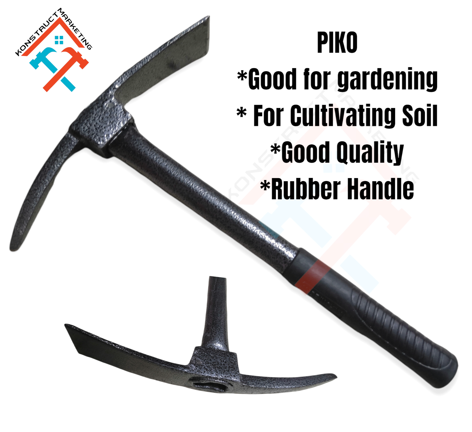 Pick Mattock || PIKO Rubber Handle || HEAVY-DUTY | Lazada PH