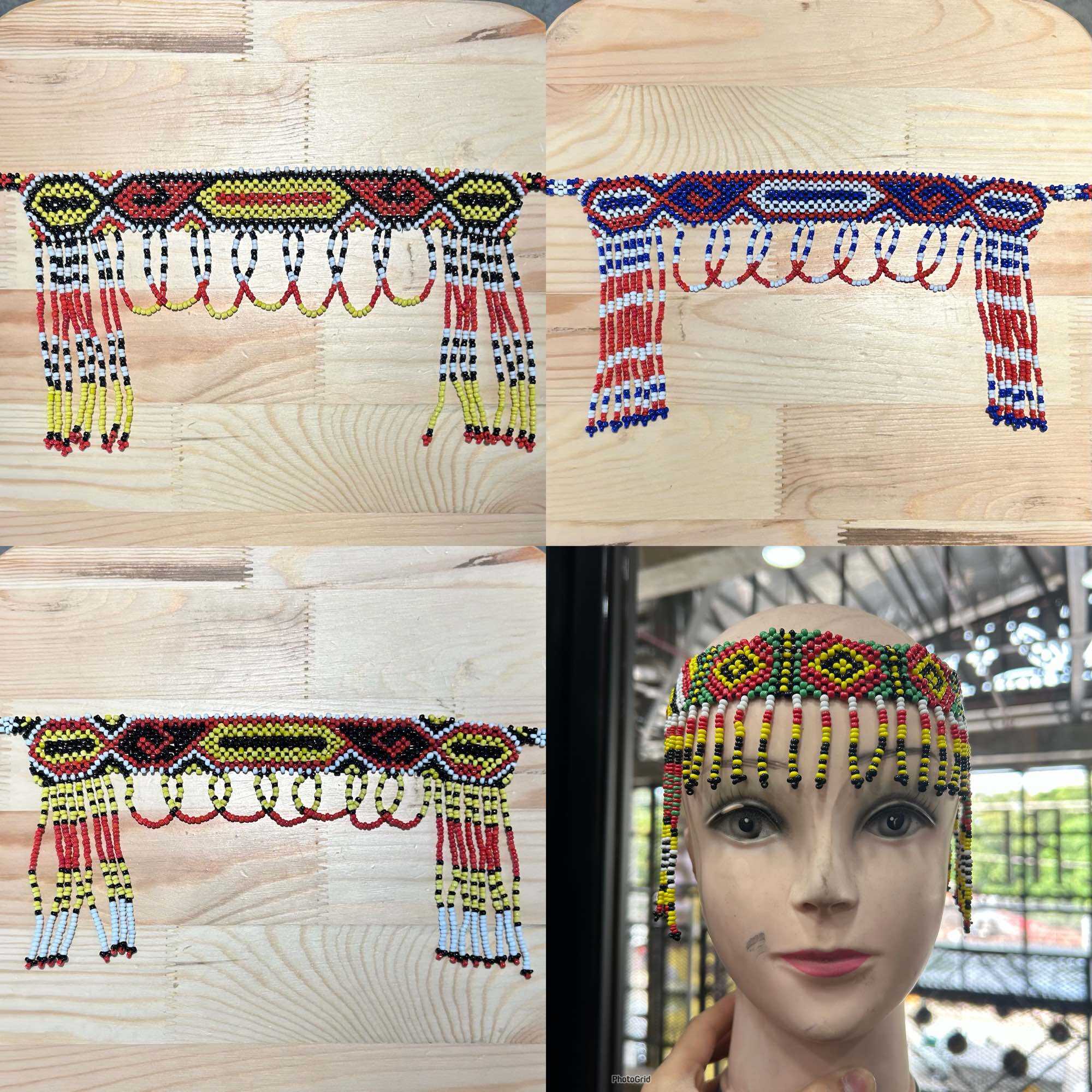 Beads Headress & Necklace | Manobo Tboli Beaded Necklace Ethnic Tribal ...