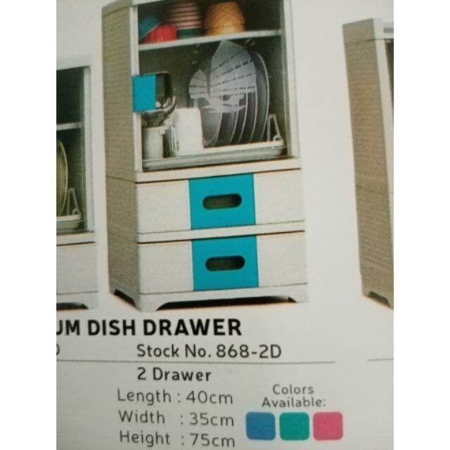 ZOOEY PREMIUM DISH CABINET 2D | Lazada PH