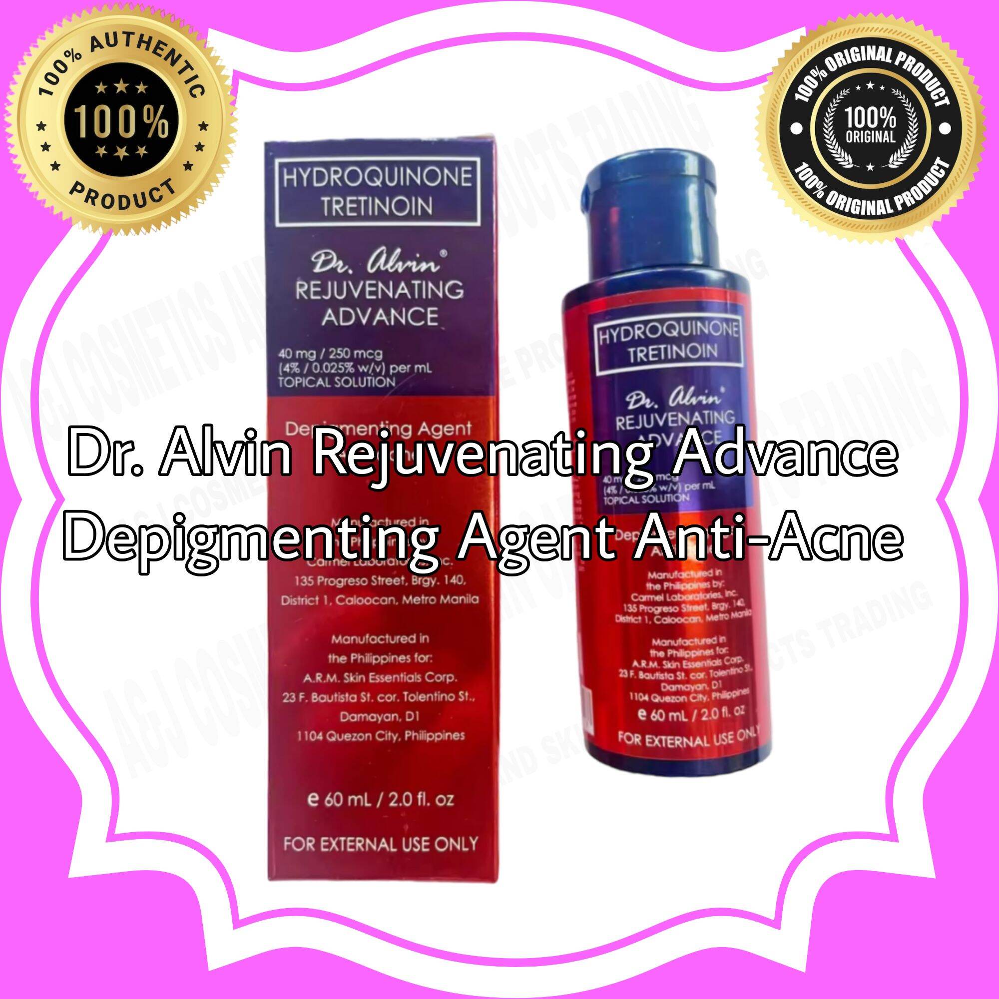 DR Alvin Rejuvenating Advance Depigmenting Anti-acne effective Anti ...